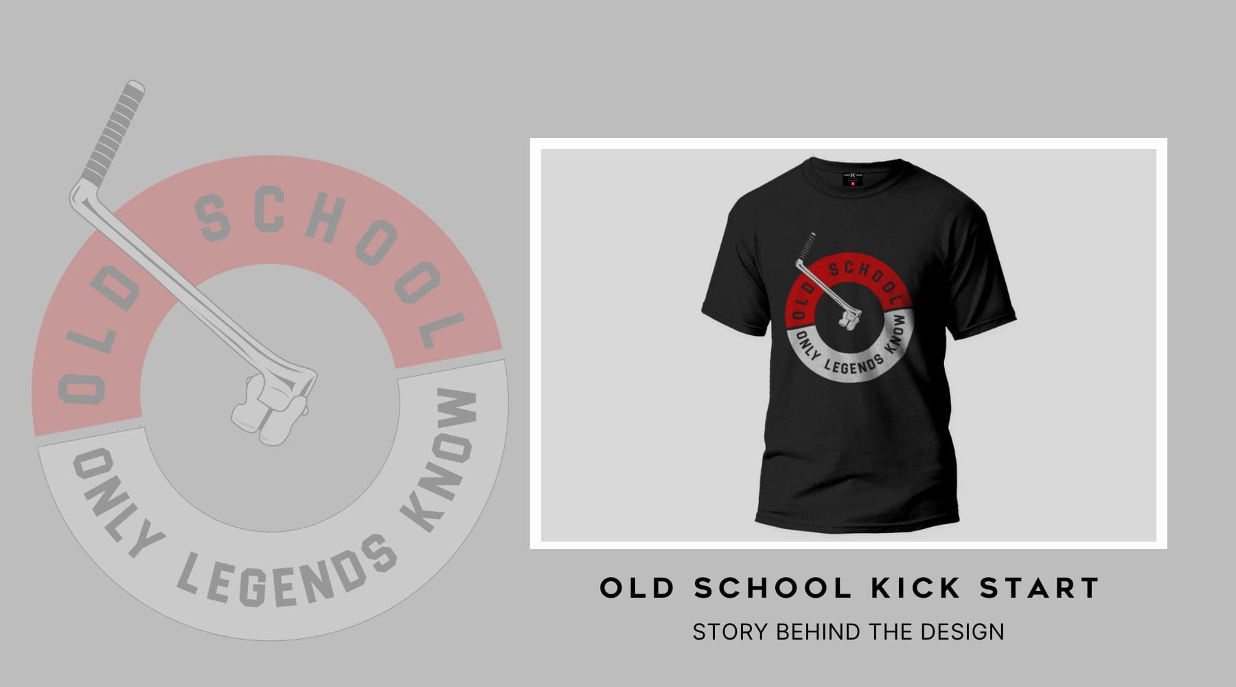 Story Behind The Design Blog : Old School Kick Start T-Shirt