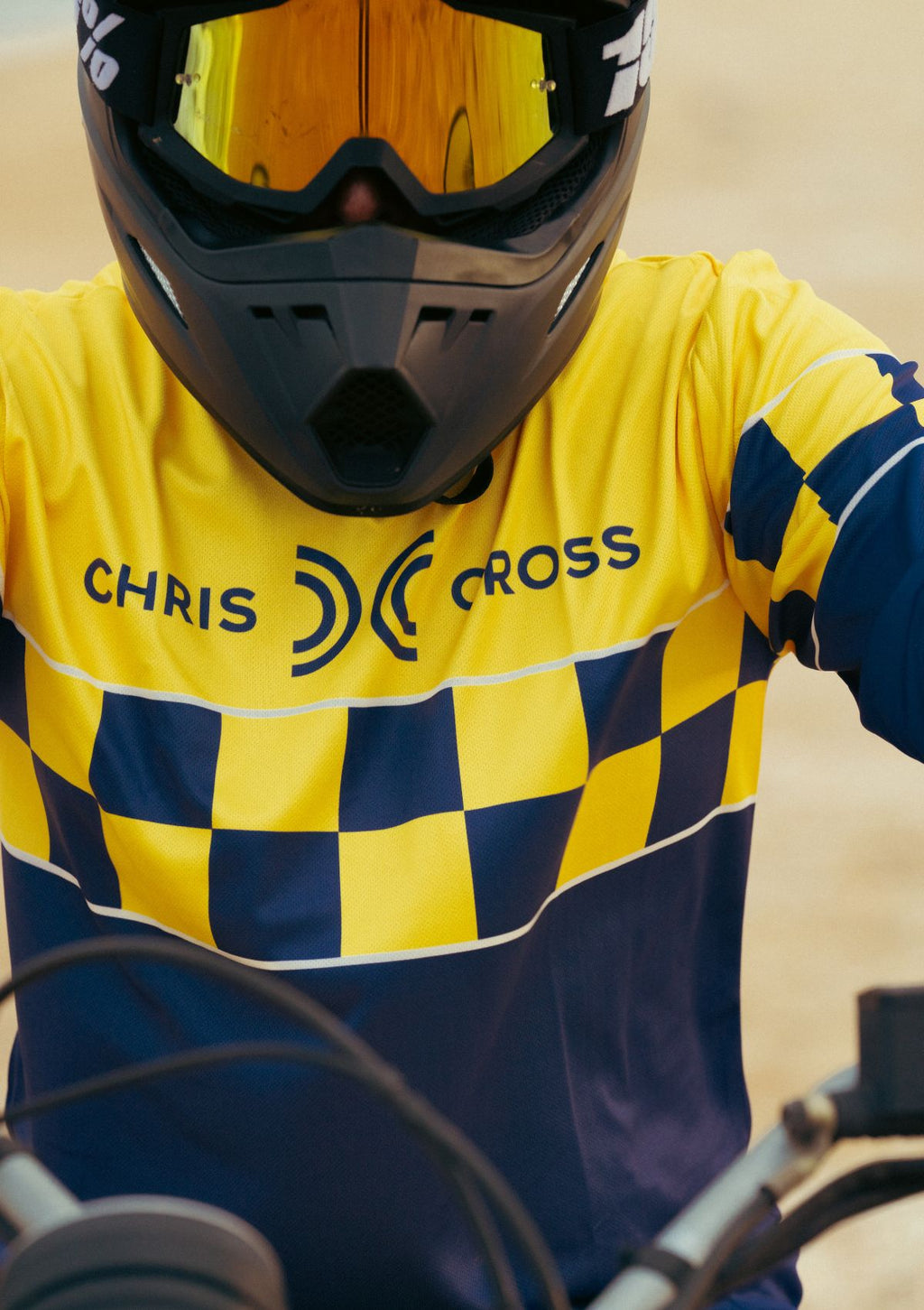 Chris Cross ! Ultra-Light and Breathable Yellow Motocross Jersey ...